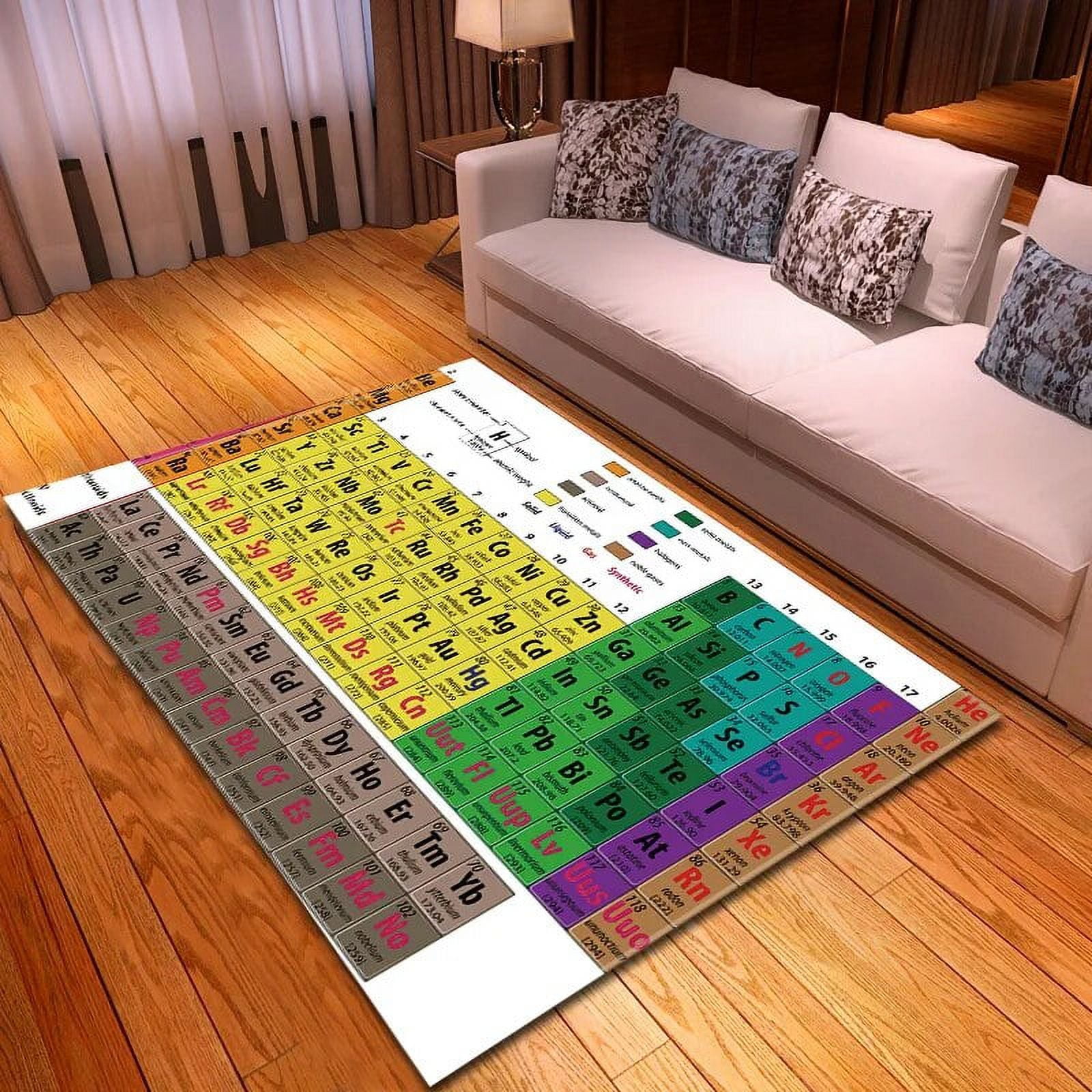Periodic Table of Rugs Carpets for Living Room Bedroom Coffee Table ...
