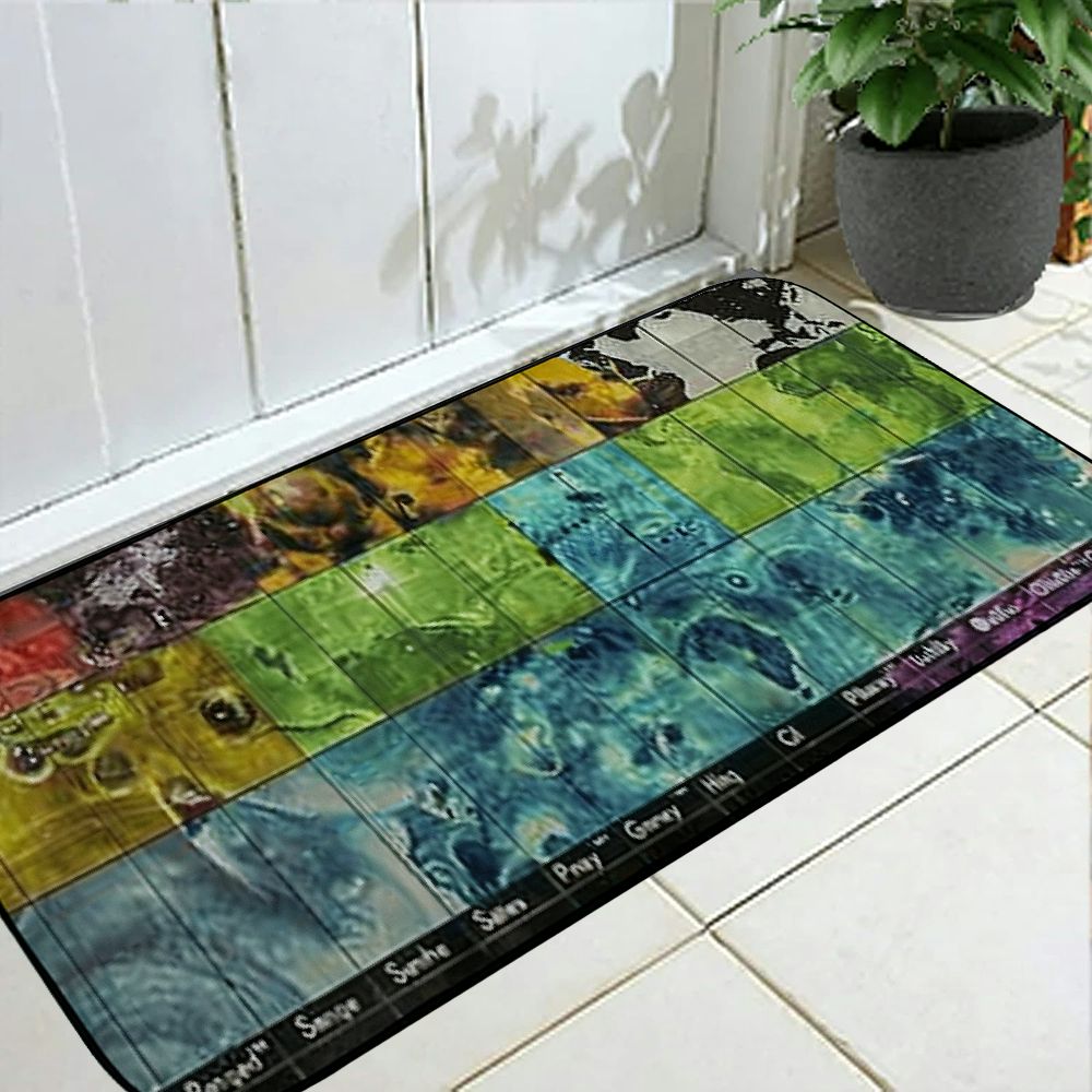 Periodic Table of The Elements Black Doormat Indoor Outdoor Entrance ...