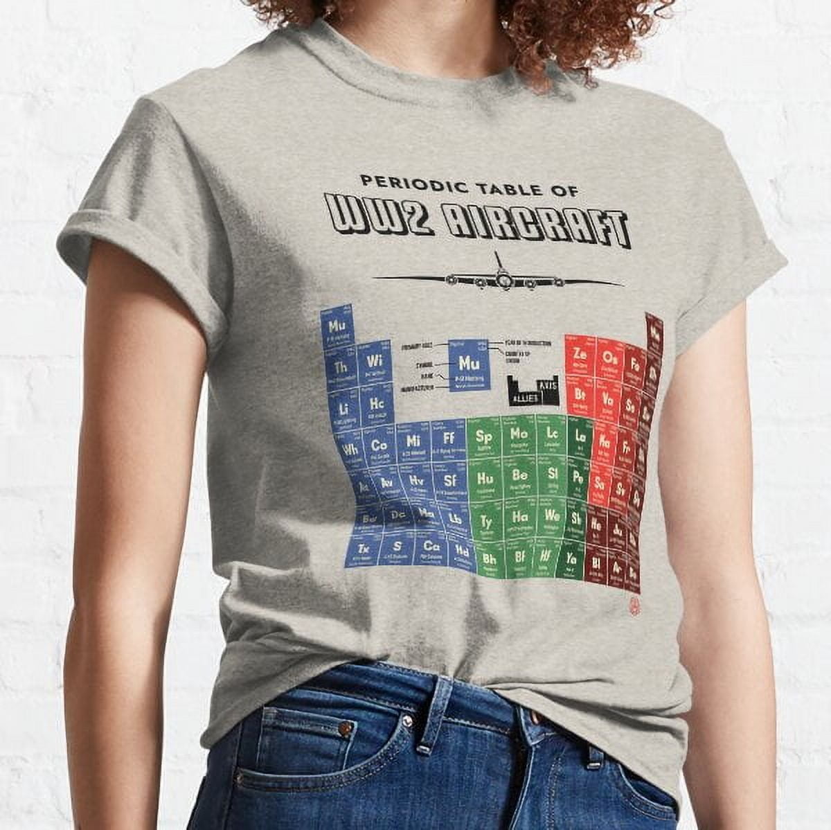Periodic Table of WW2 Aircraft Classic T-Shirt - Walmart.com
