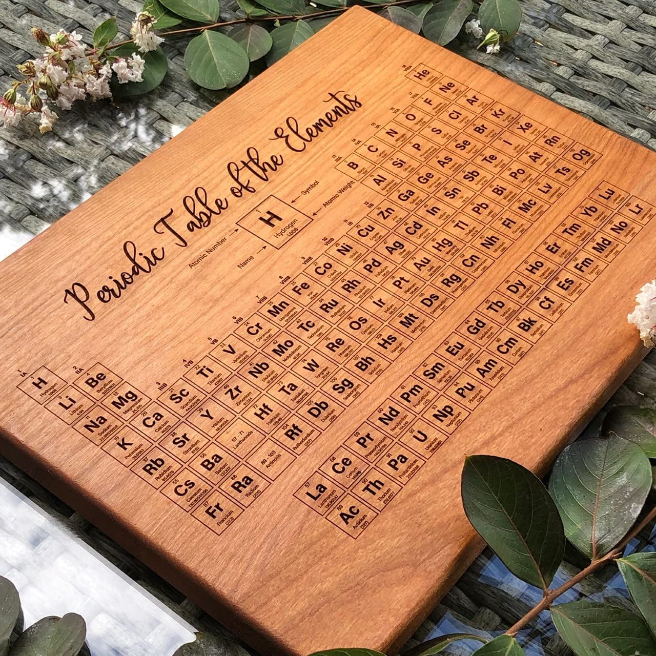 Periodic Table of the Elements Cutting Board. Chemistry Boards. (Cherry ...