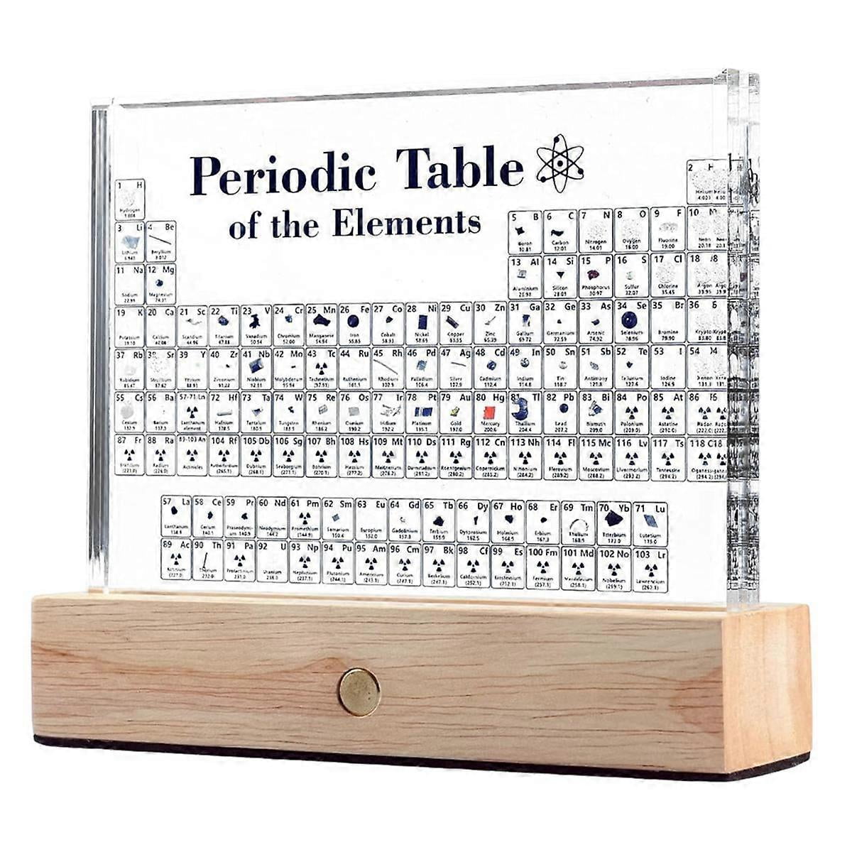 Periodic Table with Real Elements Inside, Table of Elements, Acrylic ...