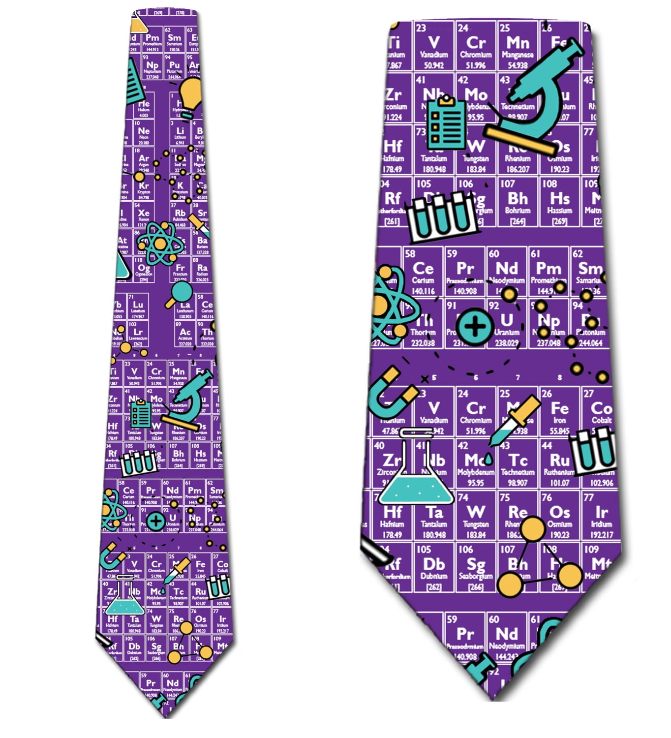Periodic Tables Tie Science Tie Chemistry Necktie by Three Rooker ...