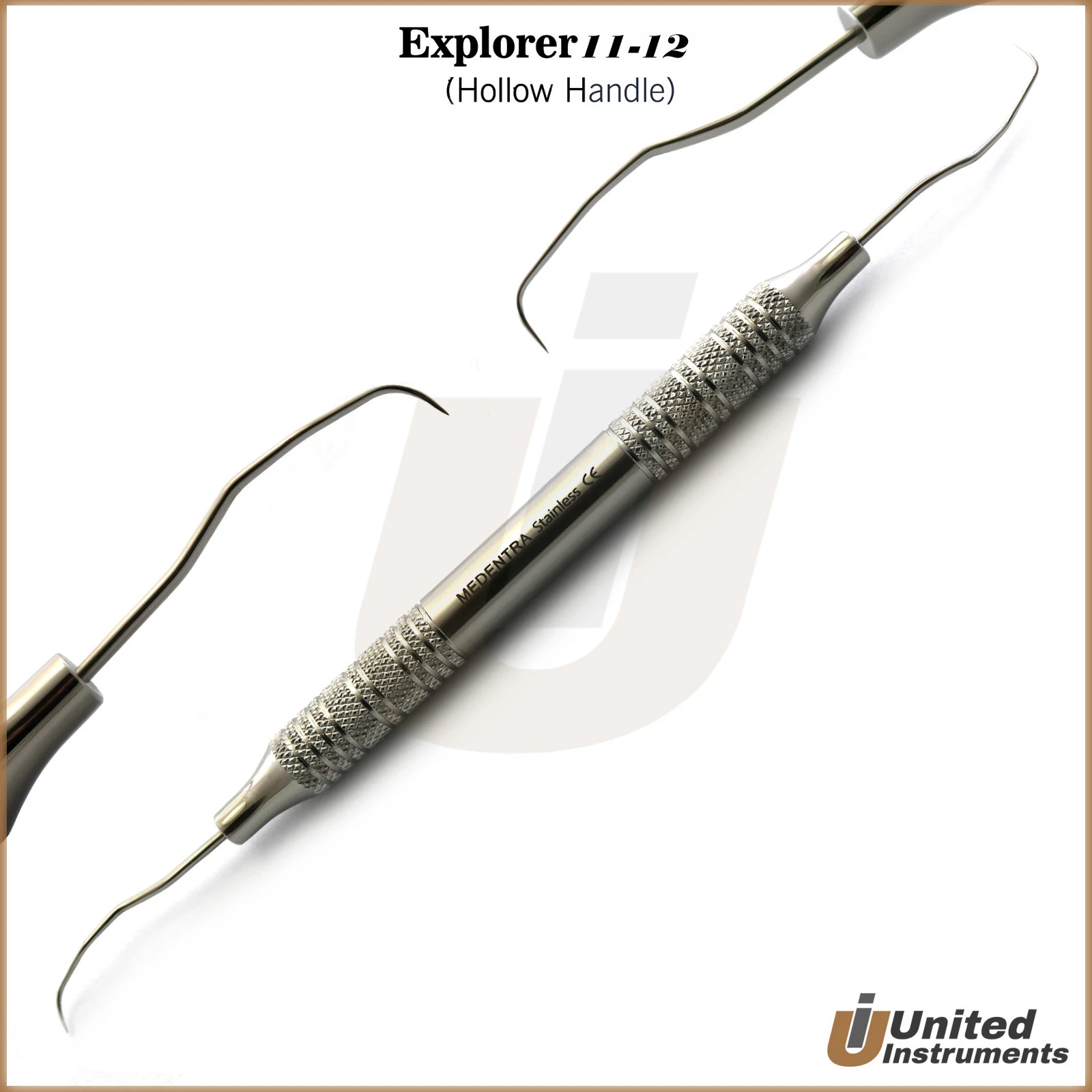 Periodontal Explorer 11/12 Dental Sickle Scaler Diagnostic Double Ended ...