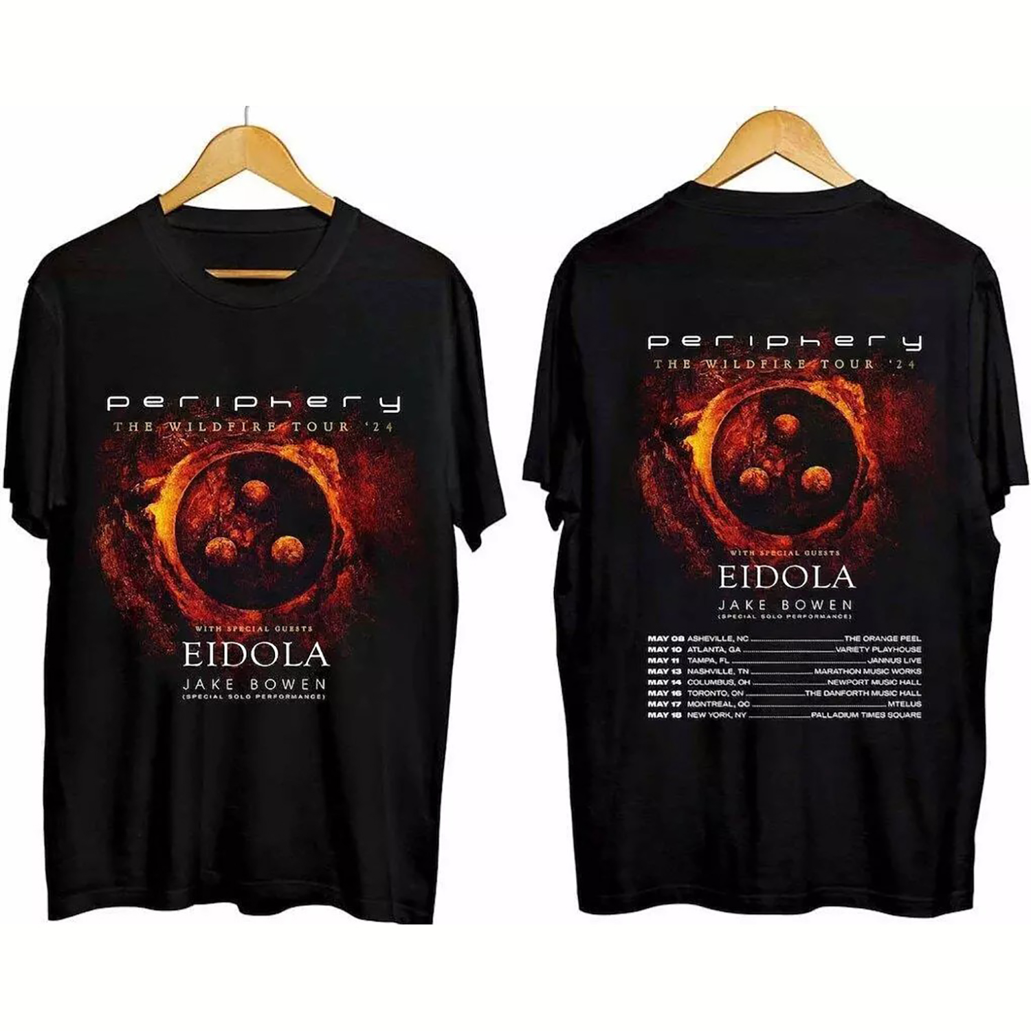 Periphery The Wildfire Tour 2024 Periphery Band Fan T-Shirt all size ...