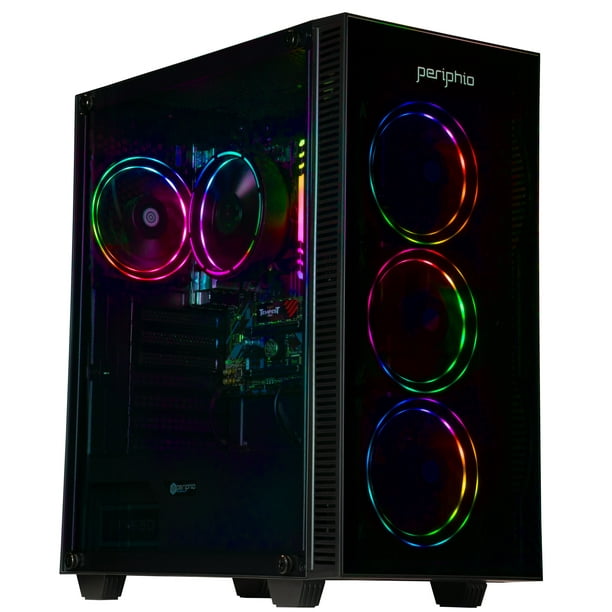 Periphio Terra Prebuilt Gaming PC Computer - AMD Ryzen 5 (4.4GHz Turbo ...