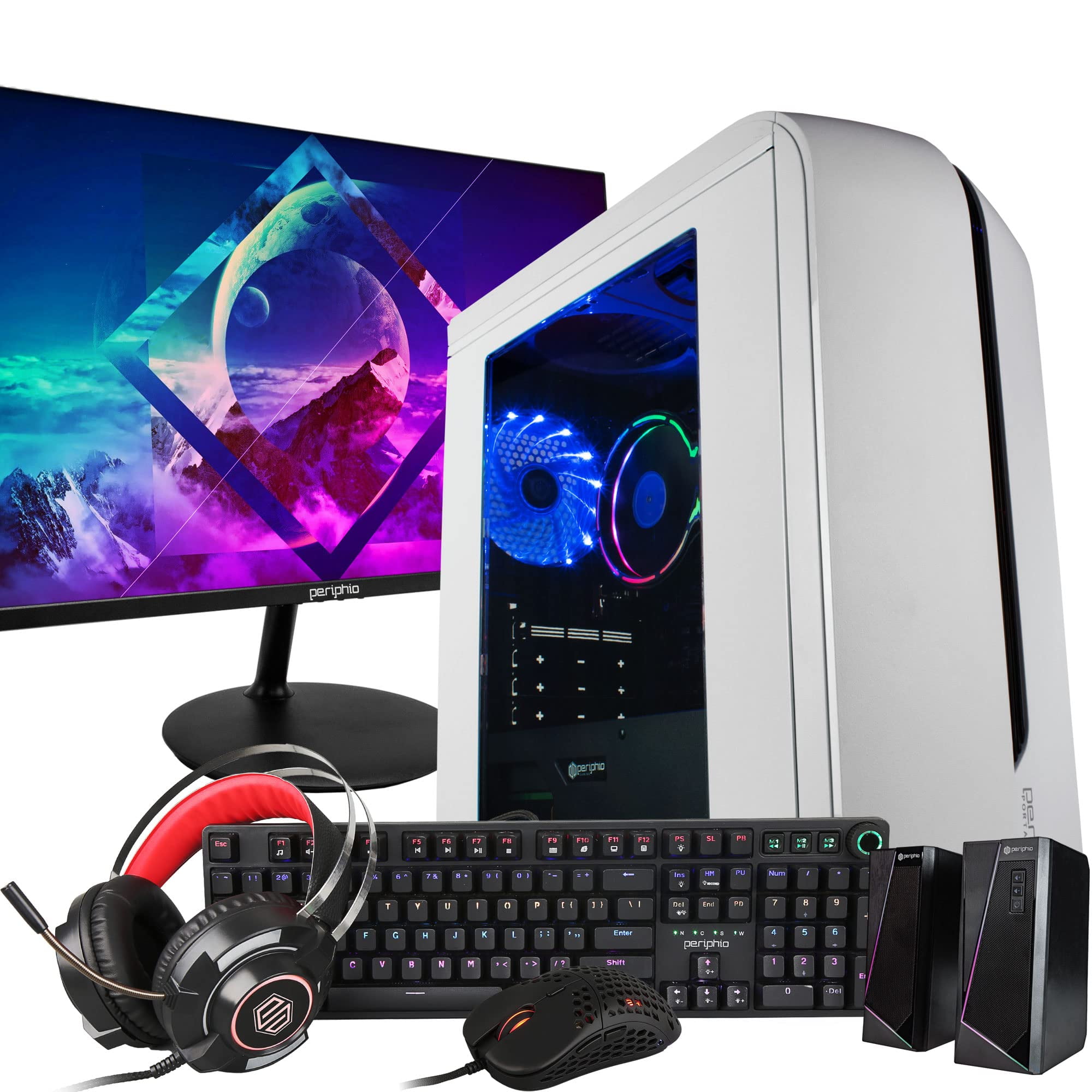 Periphio Warp Prebuilt Gaming PC Desktop Computer | AMD Athlon 3000G ...