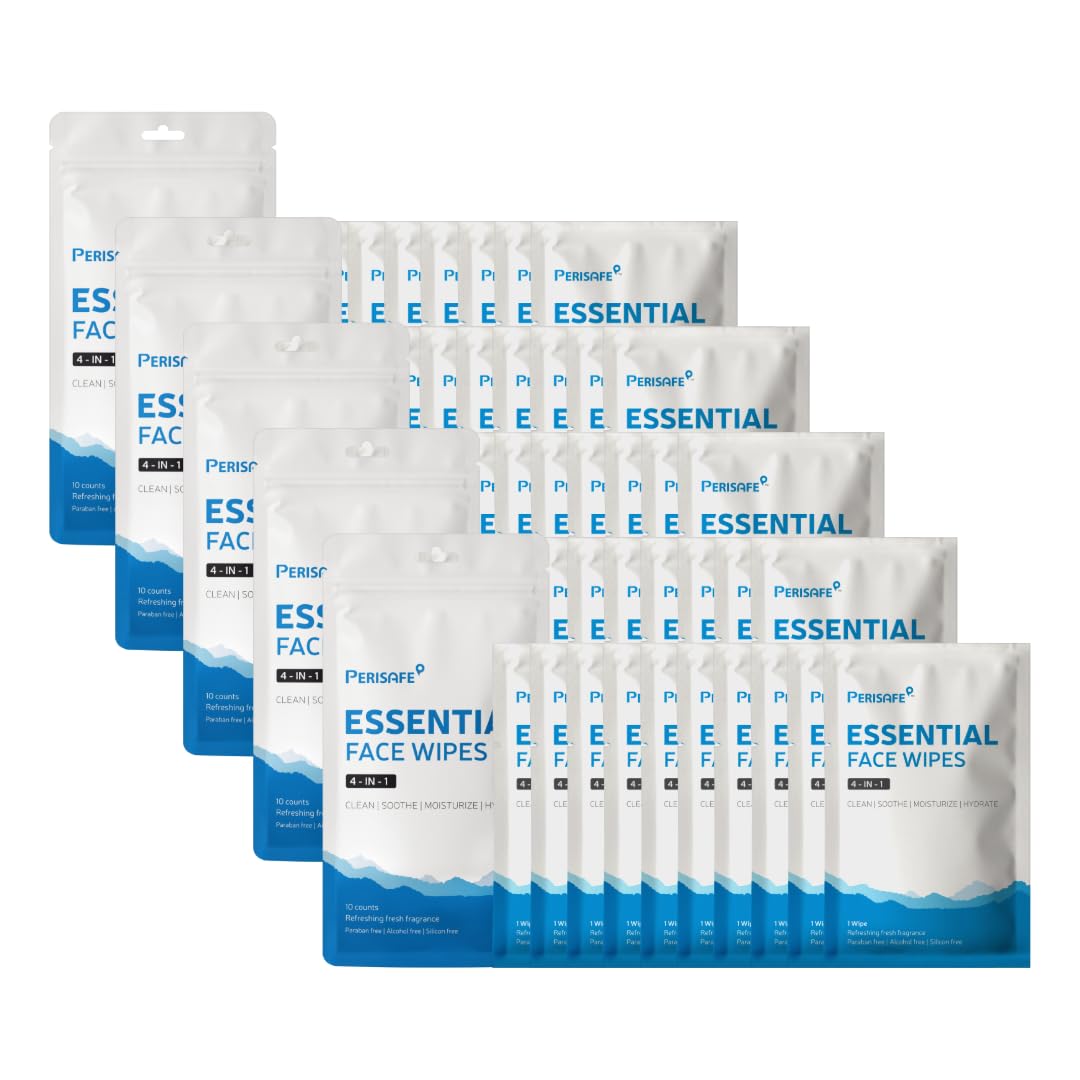 Perisafe Essential Face Wipes Individually Wrapped Sachet | 4-In-1 | Ph ...