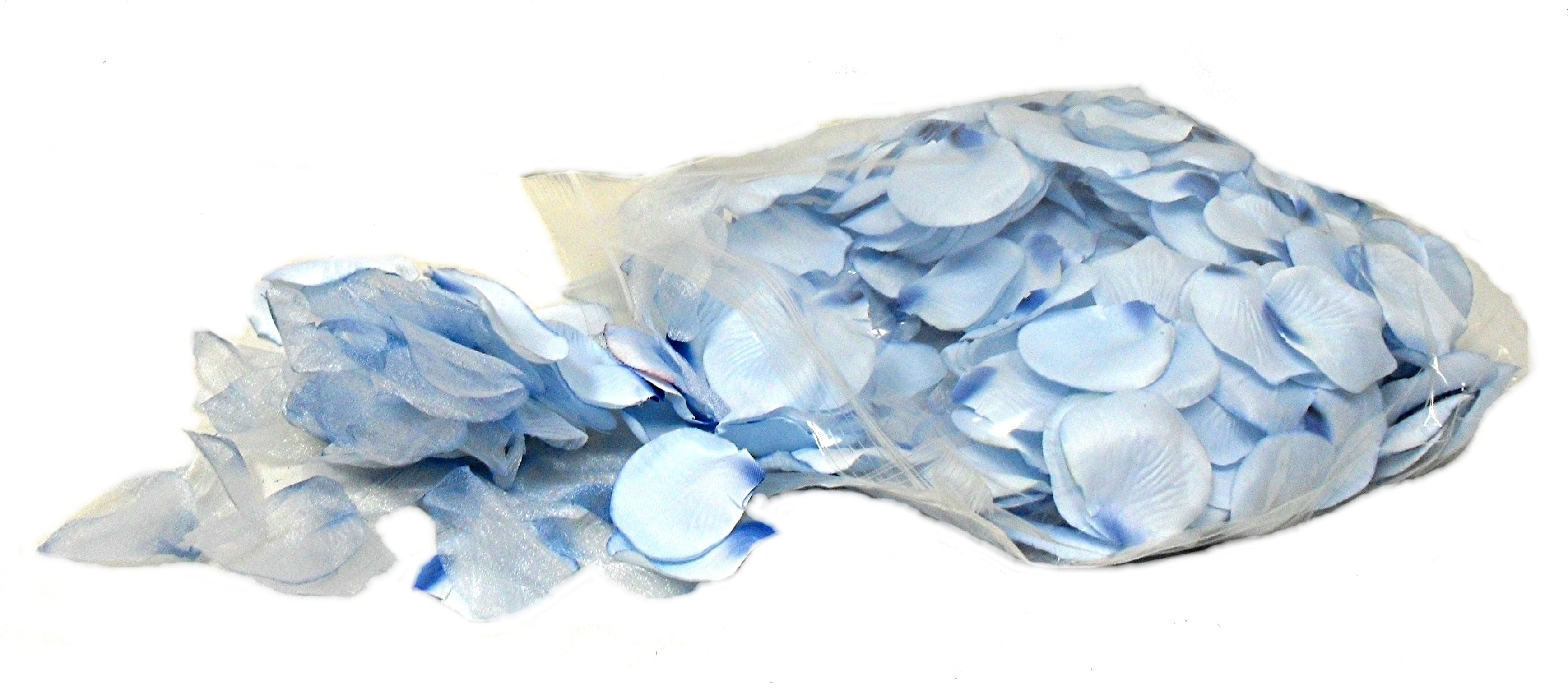 Periwinkle Blue Rose Petals Polysilk Faux Fake Flower 400 Opaque & 100 ...