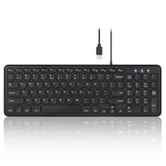 Perixx PERIBOARD-317R Wired Backlit USB Keyboard - Big Print Letter ...