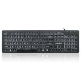 Free Shipping! Perixx Wired Backlit USB Keyboard with Large Print ...