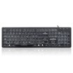 Ezsee Low Vision Keyboard Large White Print Black Keys - Walmart.com