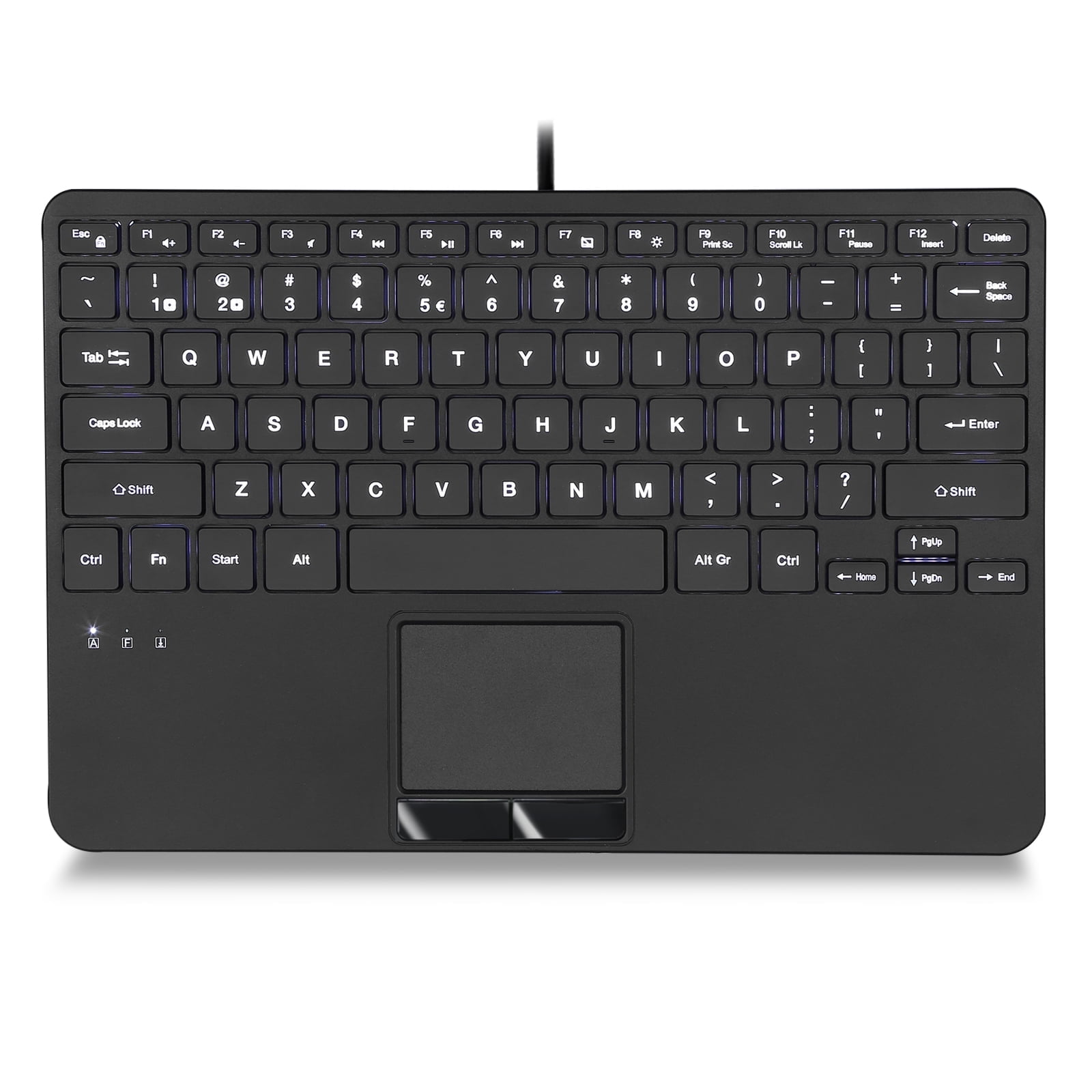 Perixx PERIBOARD-425 US Wired Mini USB Keyboard with Touchpad, X Type ...