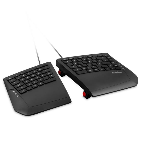 Perixx PERIDUO-606A, 3-in-1 Wireless Compact Ergonomic Keyboard with ...