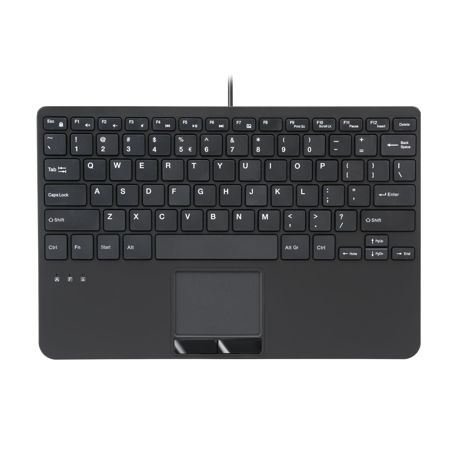 Perixx PERIBOARD-525 US, Wired Mini USB Keyboard with Touchpad - X Type ...