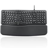 "Perixx Ergonomic Compact USB Keyboard, Quiet Typing, Magnetic Wrist ...
