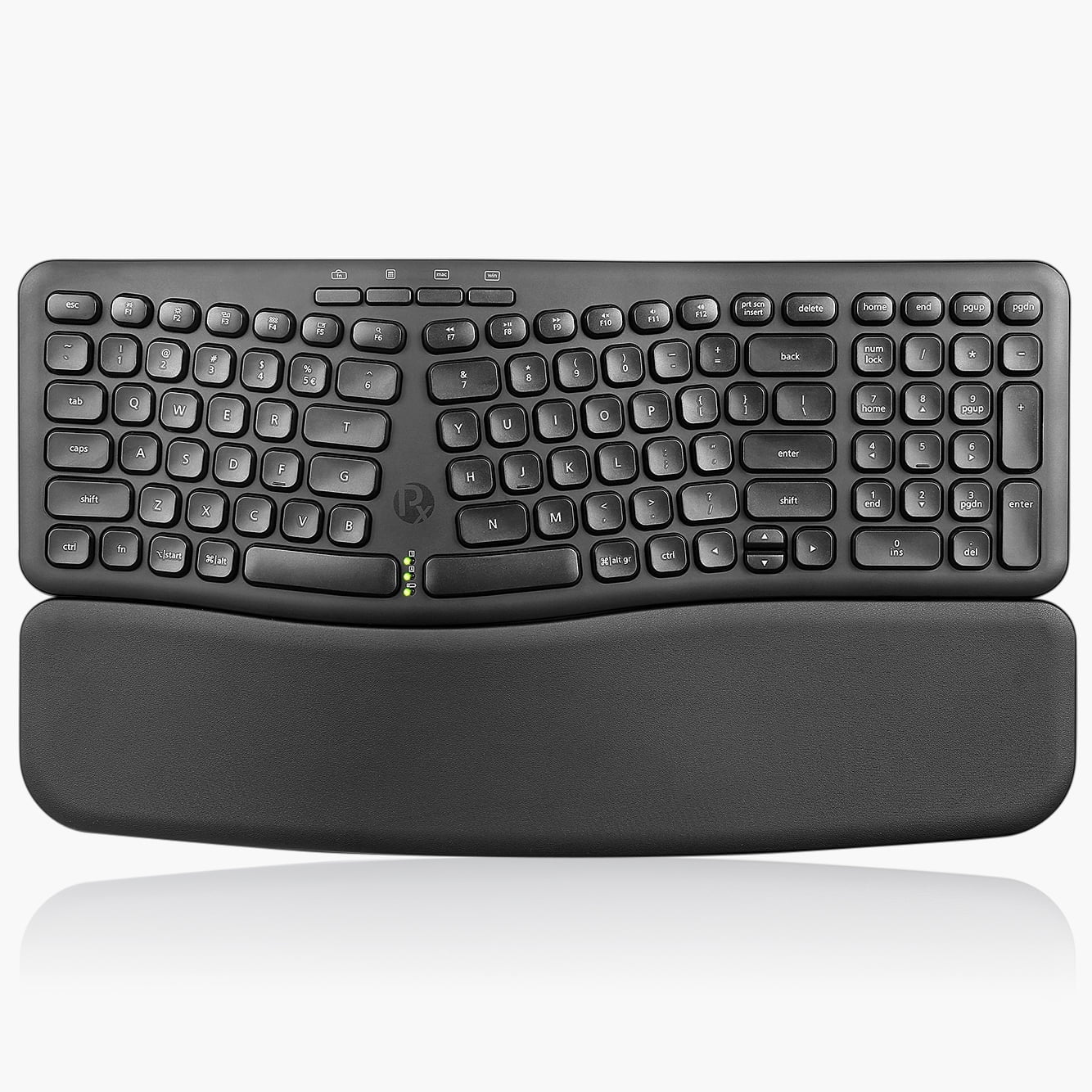 Perixx PERIBOARD-636B US, Wireless Ergonomic Compact USB Keyboard ...