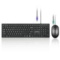 Perixx PERIDUO-117P Wired PS2 Keyboard and Mouse Combo, Full-Size, 5 ...