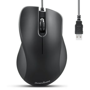 Onn USB Optical Ambidextrous Mouse, 1000 DPI Sensitivity, USB Plug and ...