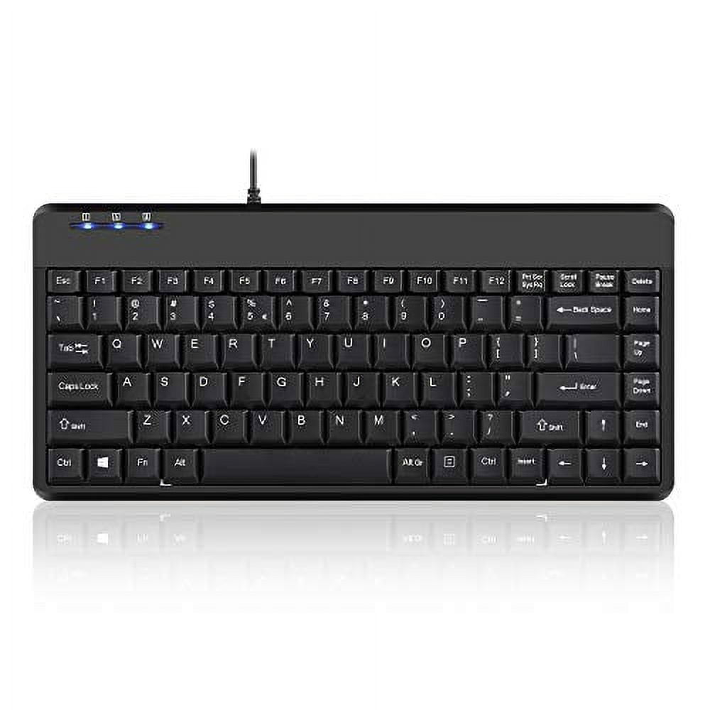 Perixx Periboard-409H, Mini Keyboard With Usb Port - 12.40X5.79X0.79 ...