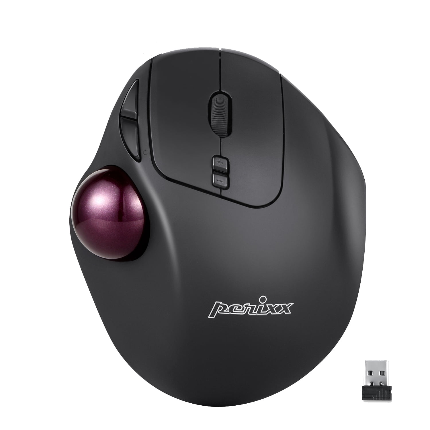 Perixx Perimice-717 Wireless Ergonomic Trackball Mouse with USB ...