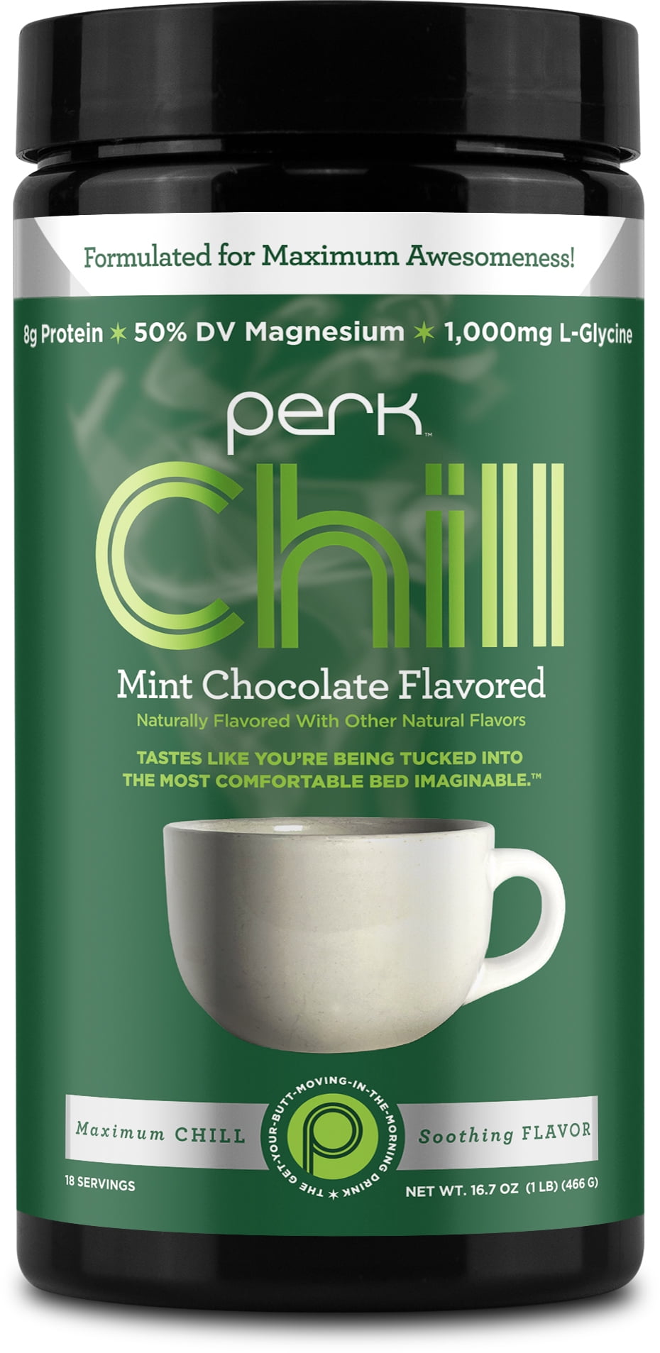 Perk Chill Mint Chocolate Flavored Drink Mix (18 Servings) - Gluten ...