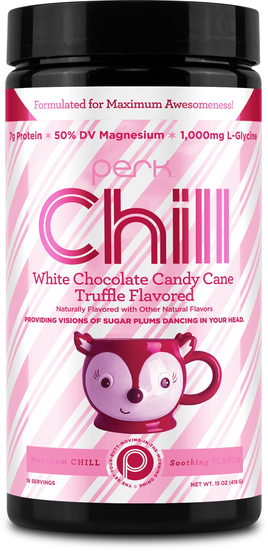 Perk Chill White Chocolate Candy Cane Flavored Drink Mix (18 Servings ...