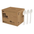 Staples Perk Compostable PLA Spoon Medium-Weight White 600/Carton ...