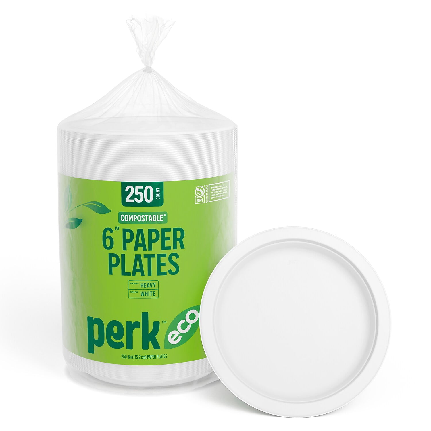 Staples Perk Compost Plates - Compostable utens - Walmart Business Supplies
