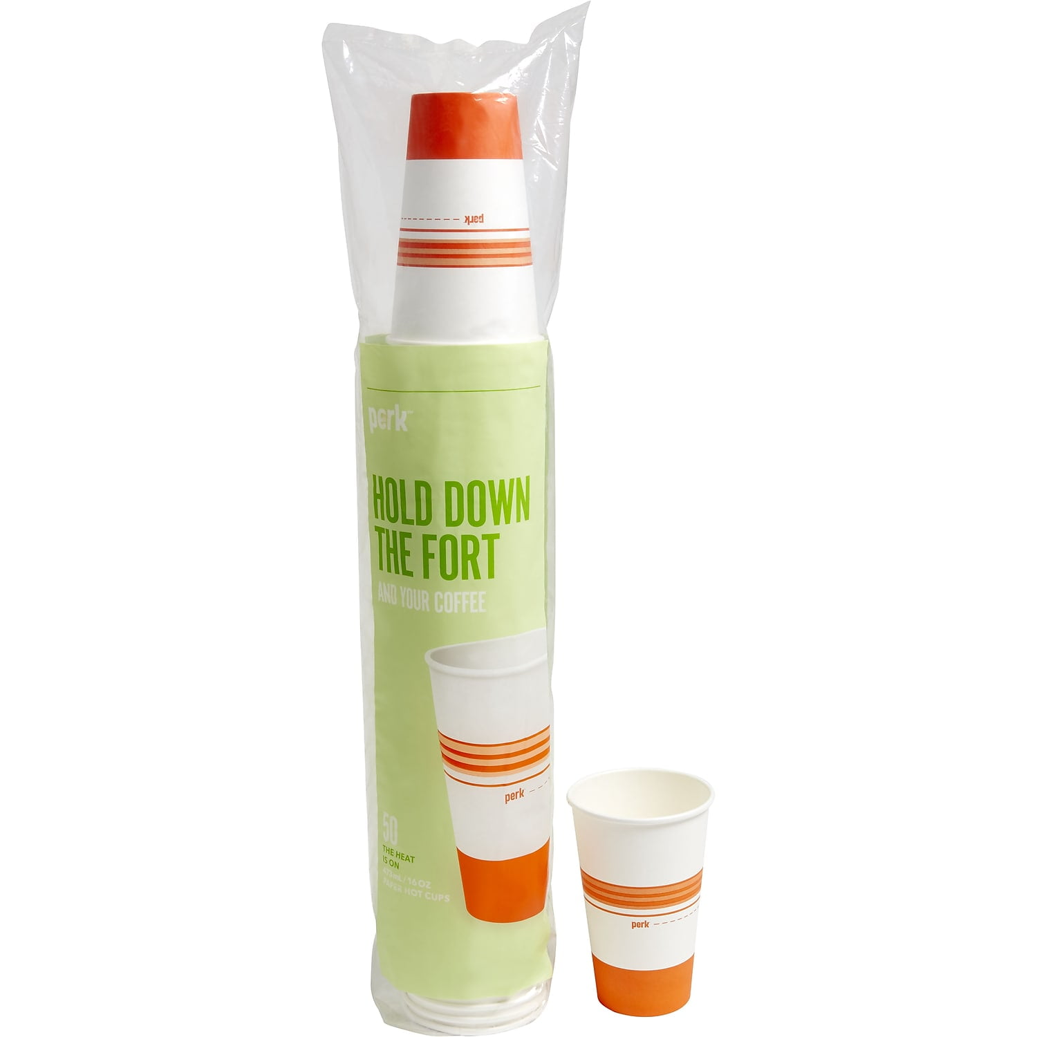 Perk - Cup - 16 fl.oz - disposable (pack of 50) - Walmart.com