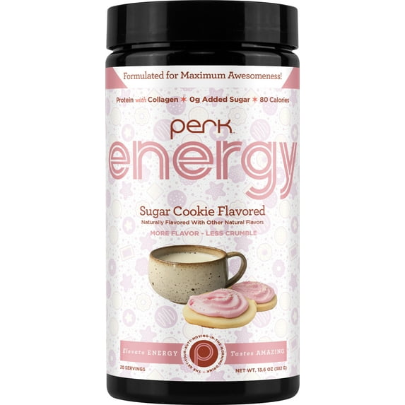Perk Energy Original Sugar Cookie Flavored Drink Powder (20 Servings ...