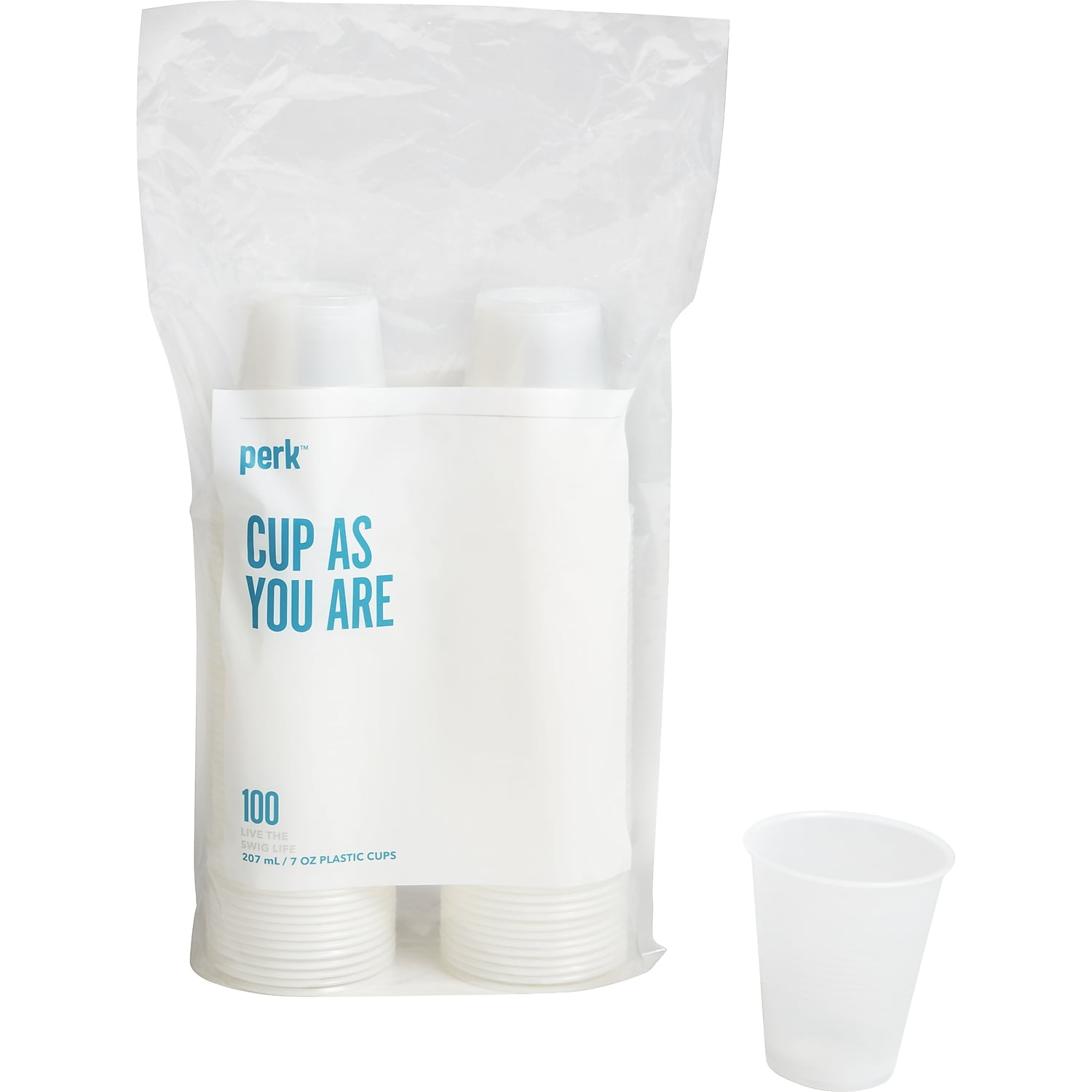Staples Perk Plastic Cold Cup 7 Oz. Clear 300/Carton PK56332VS ...