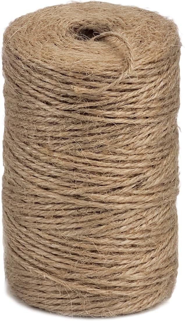 PerkHomy Garden Twine Strong Natural Jute 400 Feet Long Brown Twine for ...