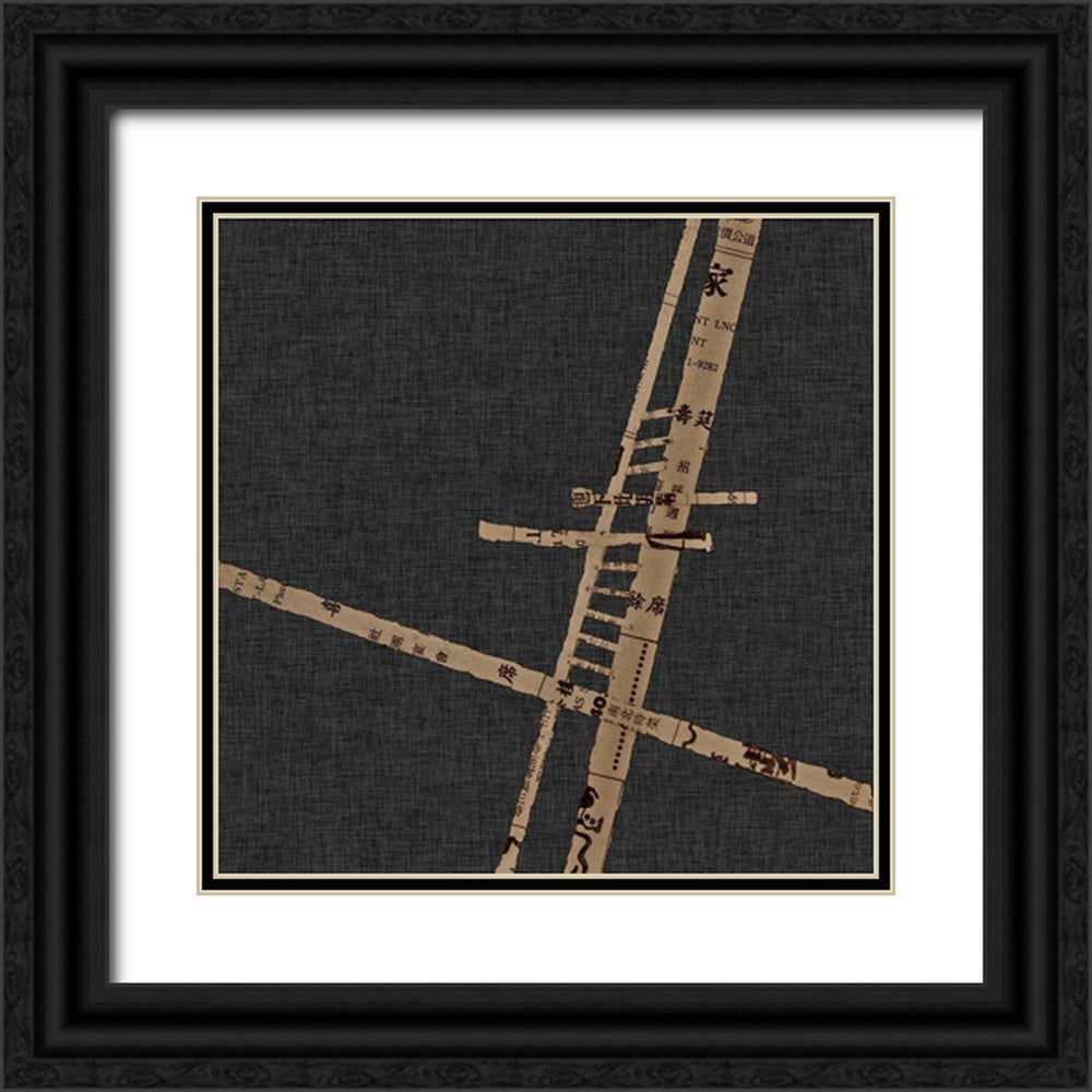 Perkins, Greg 15x15 Black Ornate Wood Framed with Double Matting Museum ...