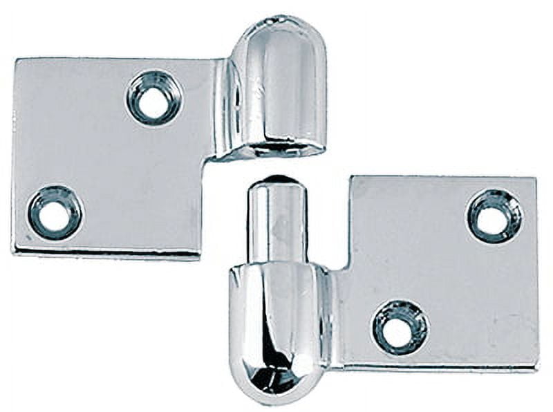 Perko 0152DP0CHR Chrome Plated Bronze Right Hand 2" x 3-3/4" Pull Apart ...