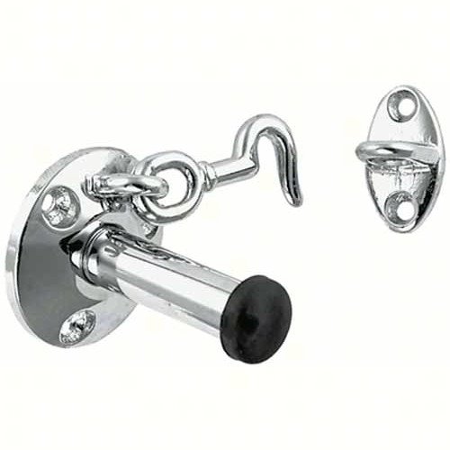 Perko 0574DP1CHR Chrome-Plated Door Stop and Holder - 2-3/8" - Walmart.com