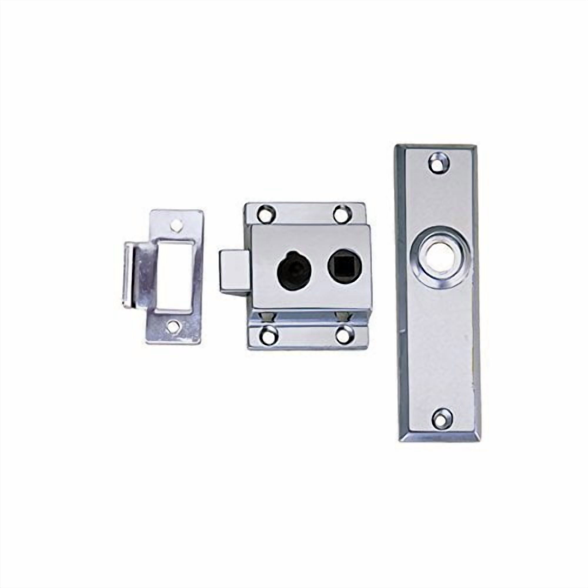Perko 0930DP0CHR Reverse-Bevel Rim Lock Set with Flush Strike,Chrome ...