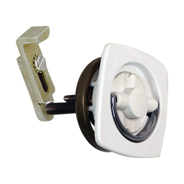 Perko 0932DP1WHT Flush-Mount Non-Locking Latch with Offset Cam Bar and ...