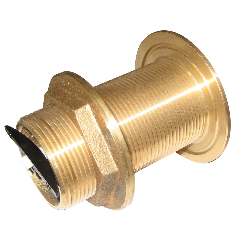 Perko Marine 1-1/2" Thru-Hull Fitting w/Pipe Thread Bronze, Max Hull ...