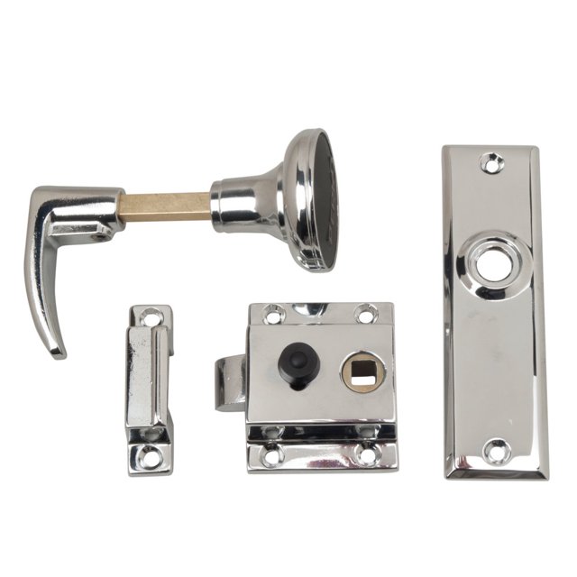 Perko 1028DP0CHR Reverse-Bevel Rim Latch Set with Box Strike - Walmart.com