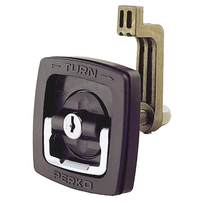 Perko 1031DP1BLK Flush Lock with Offset Cam Bar & Flexible Polymer ...