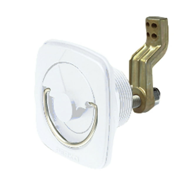 Perko 1082DP1WHT Flush Mount Latch - 3/8" to 3" Cam, White - Walmart.com