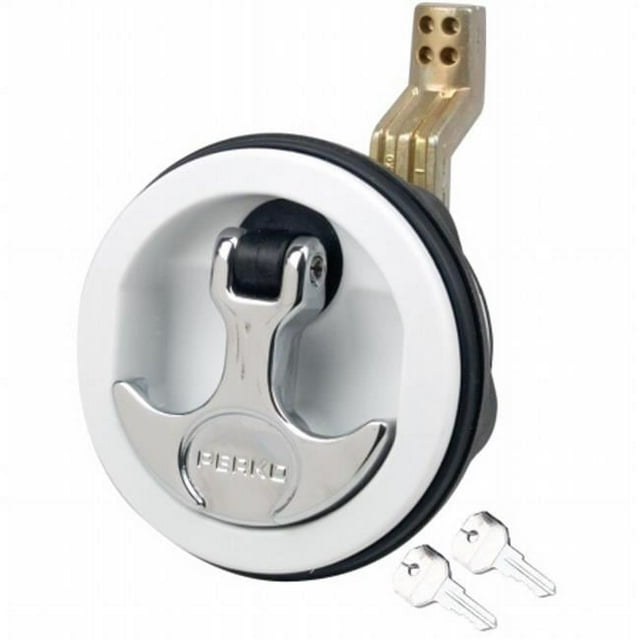 Free Shipping! Perko 1091DP1WHT Surface Mount Lock - White - Walmart ...