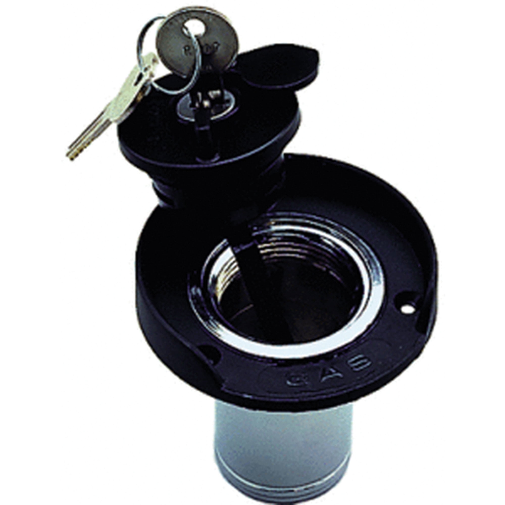 Perko 1399DP0CHR Locking Gas Fill with Black Polymer Flange and Cap for ...