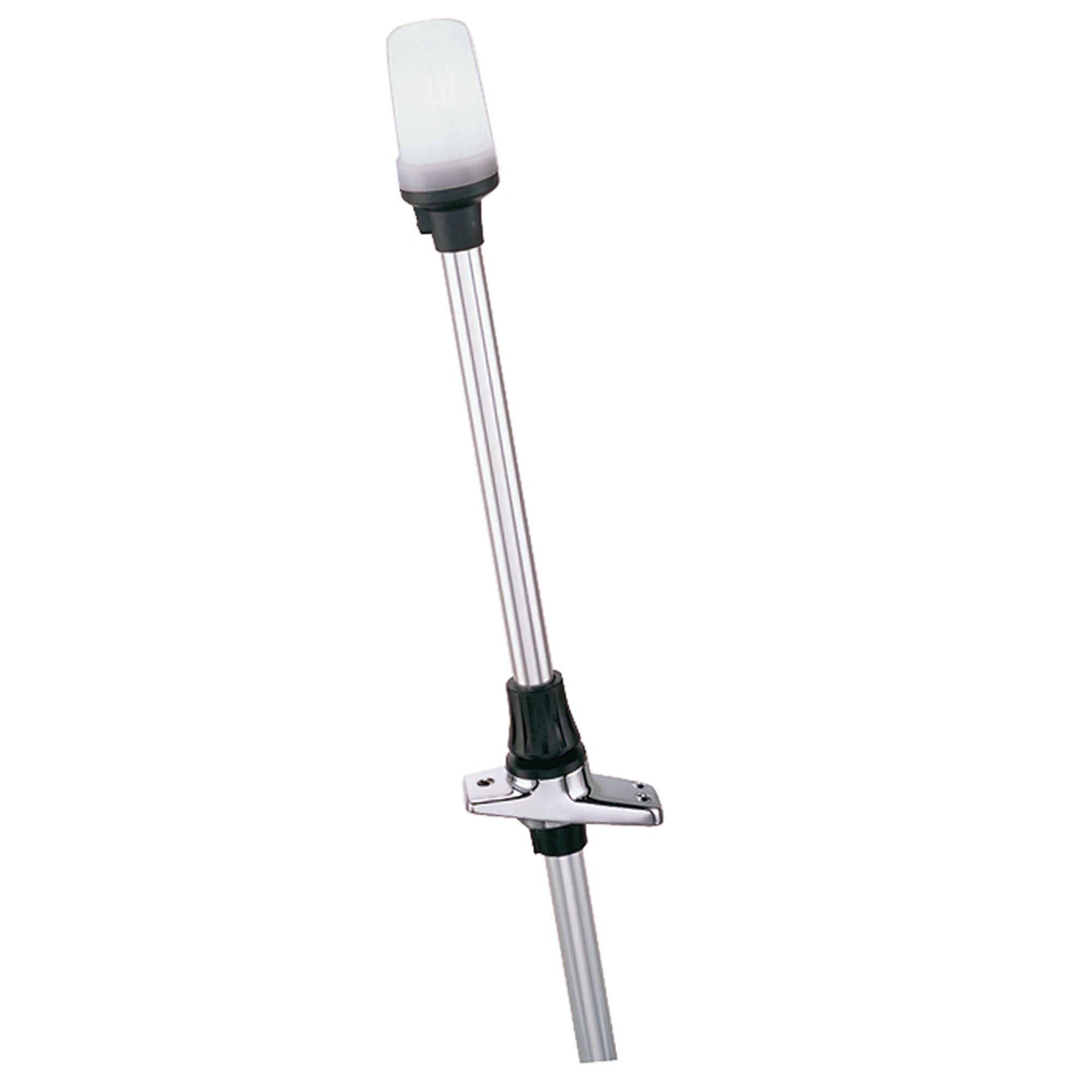 Perko 1611DP2CHR Telescoping White All-Round Pole Light with Base - 20. ...