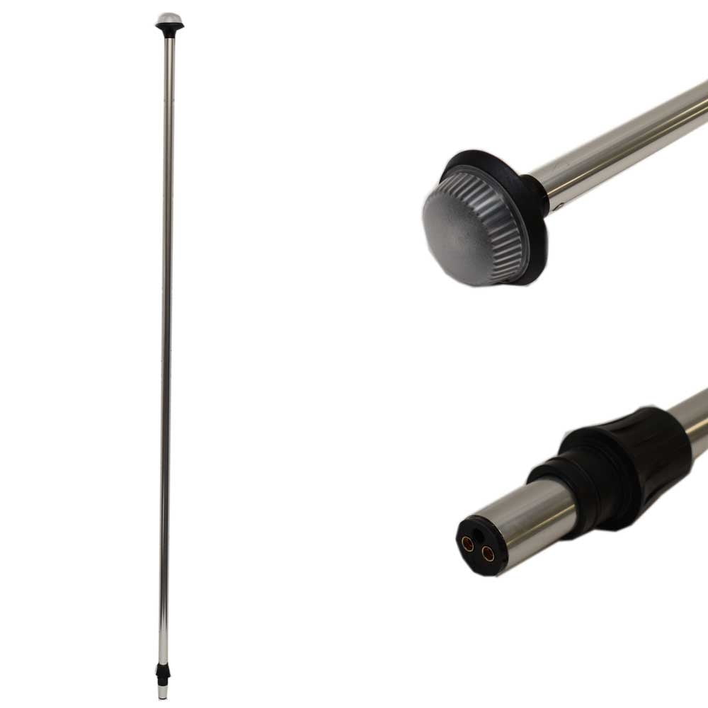 Perko Boat Stern Pole Light 140008CHR | 61 Inch Incandescent Aluminum ...