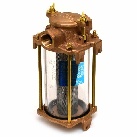 Perko Boat Water Intake Strainer 049300SPLB | 3/4 Inch Bronze - Walmart.com