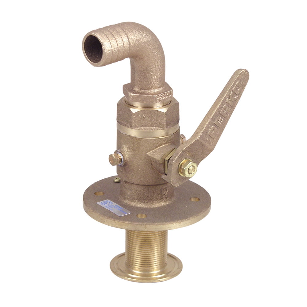 Perko Cast Bronze Seacock with 90 Degree Curved Hose Adapter - Walmart.com