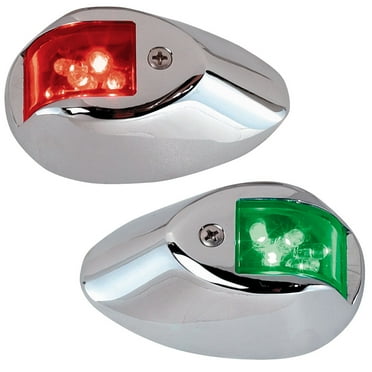 Perko 0616DP2STS Stealth Series Red & Green 12V Horizontal Mount LED ...