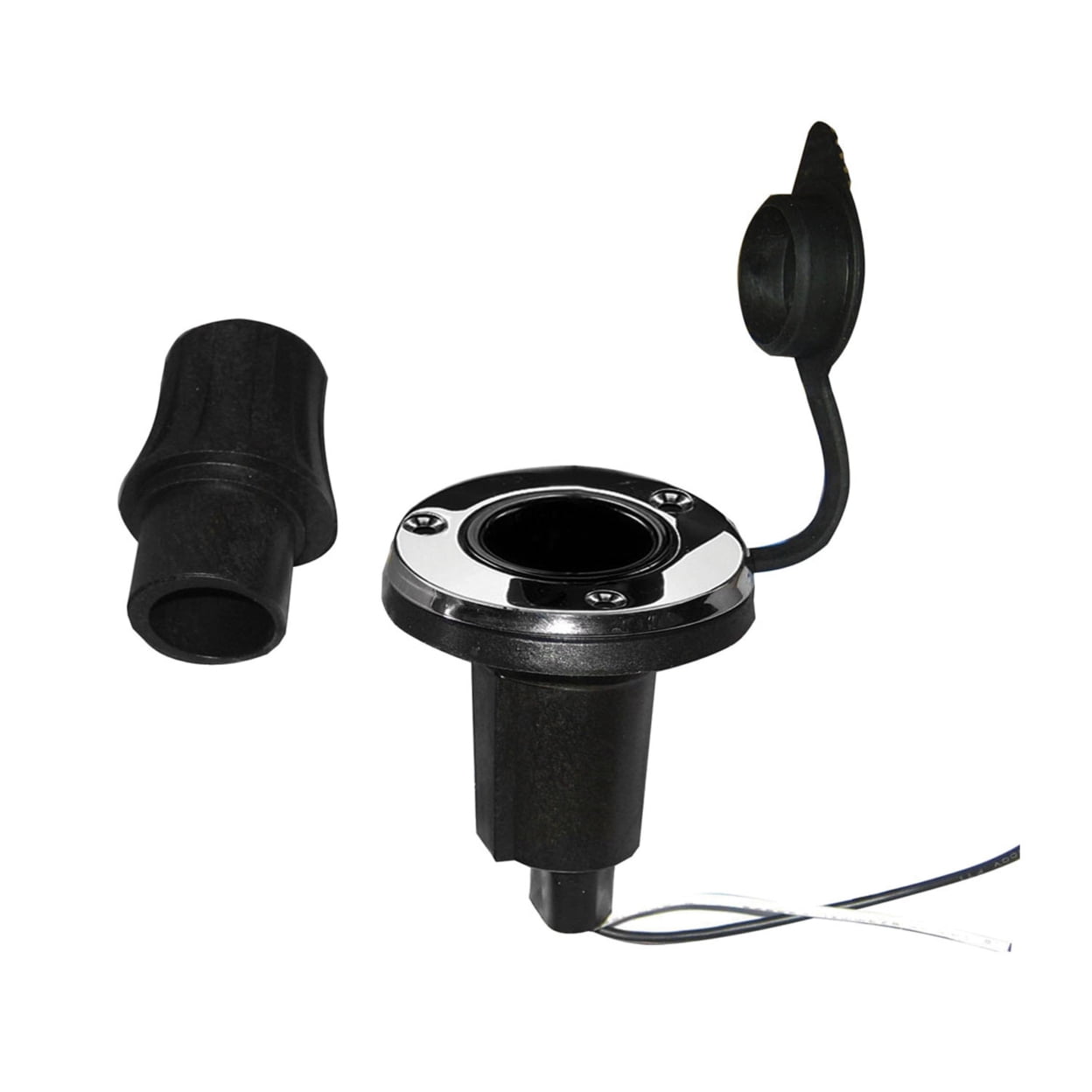 Perko Locking Collar Pole Light Mounting Base, 2 Pin, Chrome-Plated ...