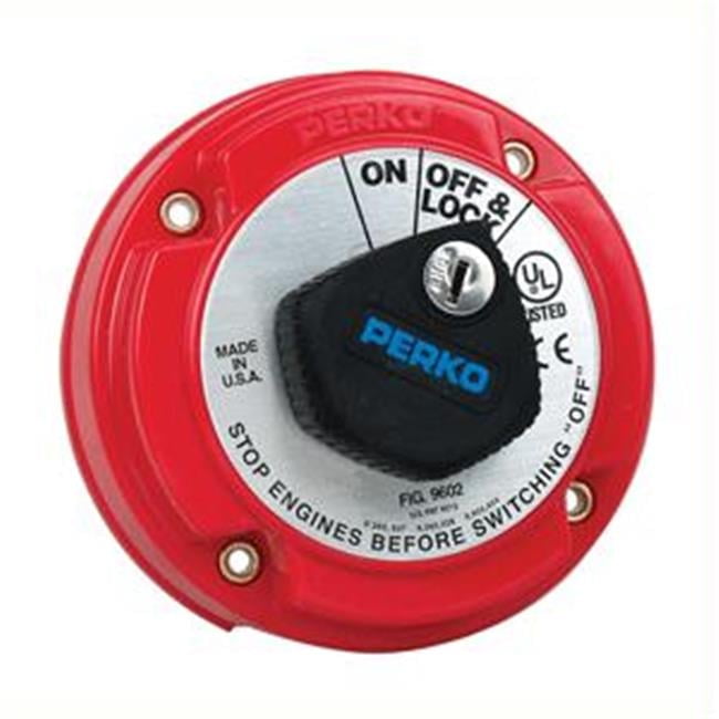 Perko Medium Duty Main Battery Disconnect Switch with Key Lock - Medium Duty Main Battery ...